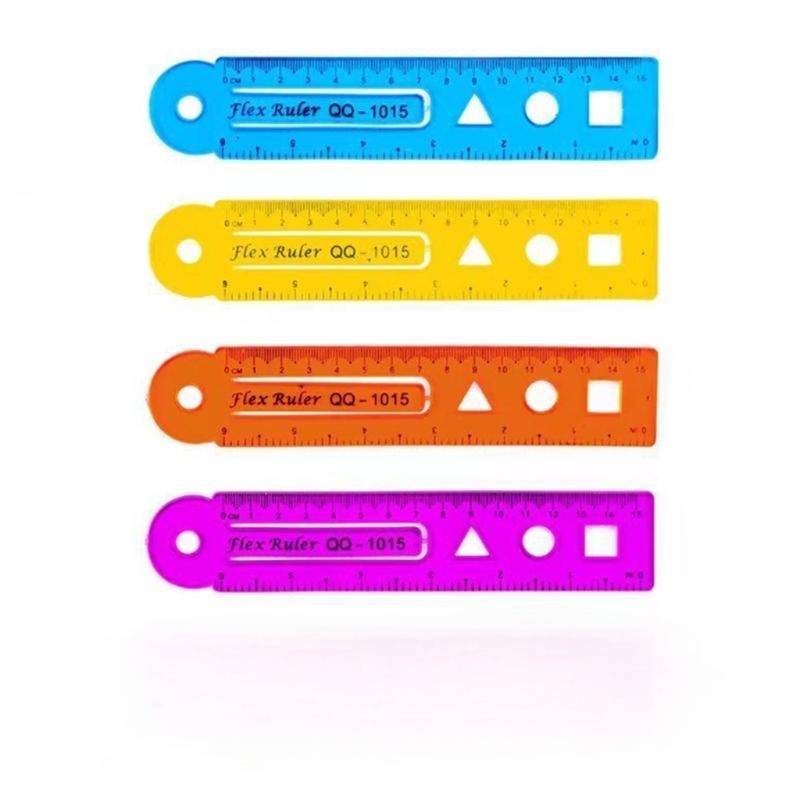 4 Pcs Multifunctional Ruler Soft Ruler Straight Ruler Flexible Ruler ...
