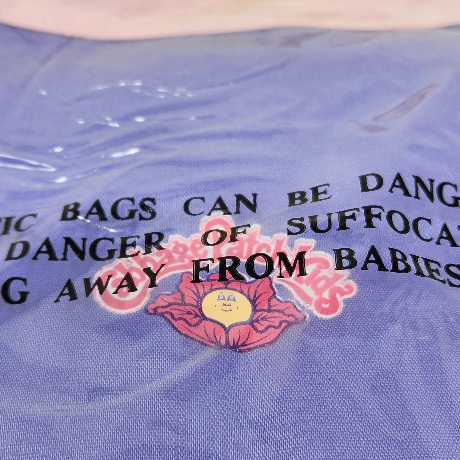 VINTAGE 1983 CABBAGE PATCH KIDS PINK PURPLE TOTE BAG HEART COMB IN ...