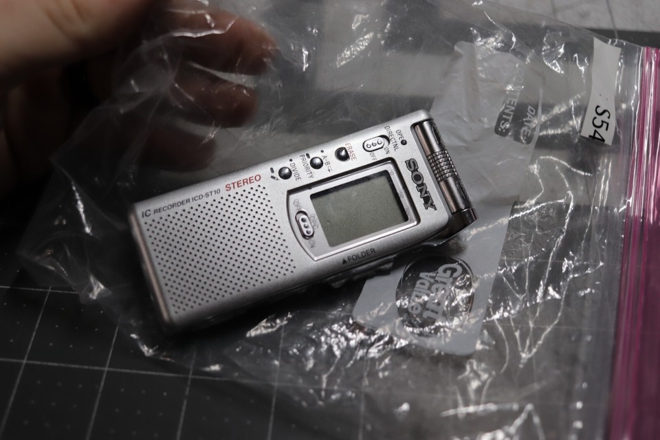 Sony ICD-ST10 Stereo Digital Handheld IC Voice Recorder Ghost Hunting ...