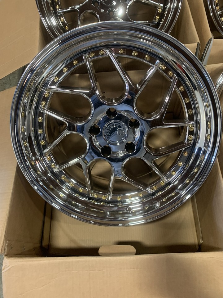 19x9.5 +15 | 19x10.5 +22 Aodhan DS1 5x114.3 Vacuum Chrome Wheels Set ...