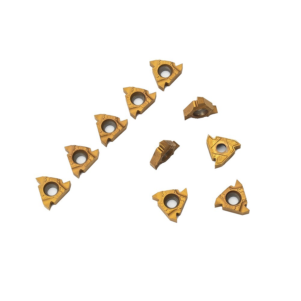 Efficiently cut threads with 10Pcsset 16IR AG60 CNC Inserts Blade for ...