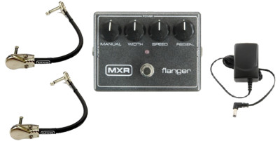 MXR Flanger Reissue Effects Pedal Metallic Grey M-117R ( 2 MXR CABLES ...