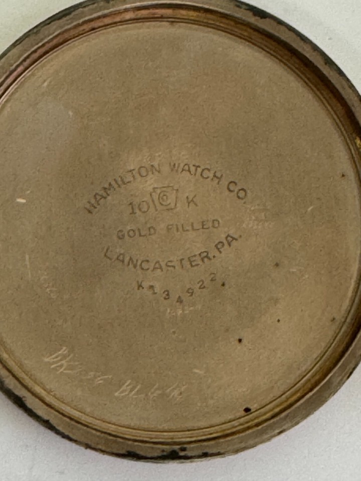 VTG HAMILTON 992B 21 Jewels 16S Railroad Watch Model 5 GOLD FILL CASE ...