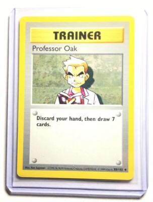 PROFESSOR OAK - 88/102 - SHADOWLESS Base Set - Pokemon Card - EXC / NM ...