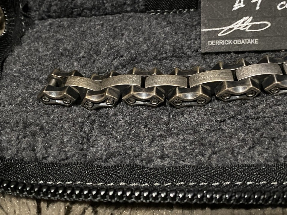 Rare Custom Steel Flame Executive Ripper Bracelet #7 | eBay