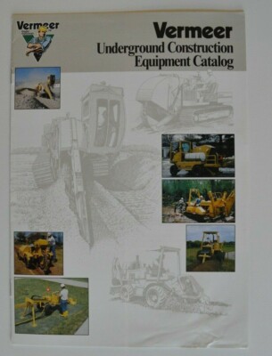 VERMEER Underground Construction Equipment 1993 dealer brochure ...