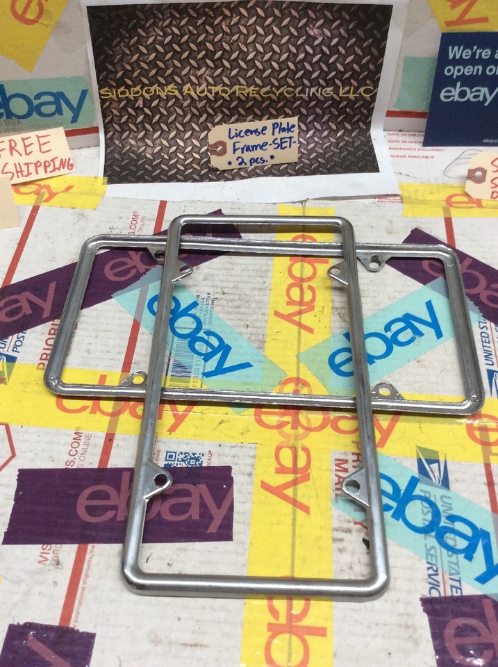 DATSUN NISSAN 240Z License Plate Frame Trim Bezel (SET) 2Pcs * SHIPS ...