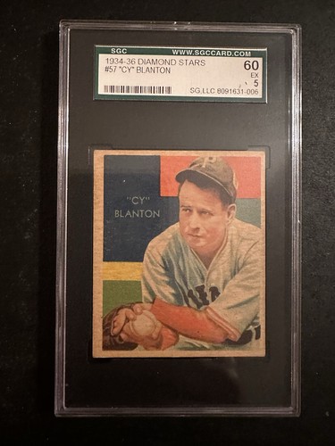 1934-36 diamond stars Baseball Cards Cy Blanton #57 Graded 5 | eBay