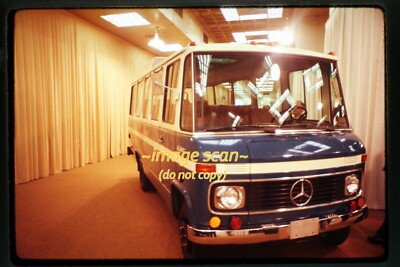 Mercedes-Benz O309 Bus Minibus Van at Car Auto Show in 1972 Ektachrome ...