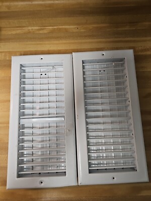 (2) Everbilt 14" x 6" Ceiling & Wall Register Smoothglide Adjustable ...