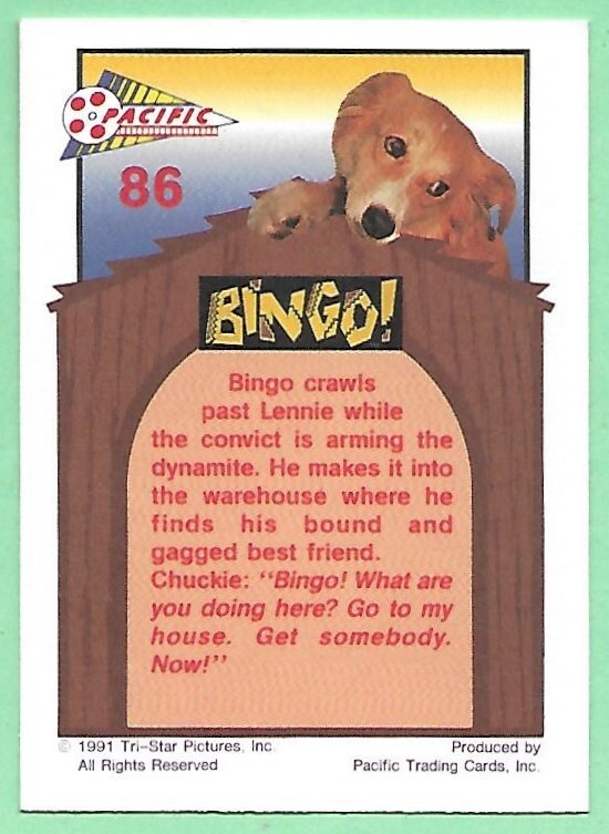 1991 Pacific Trading Cards BINGO! #86 Bingo Finds Chuckie | eBay