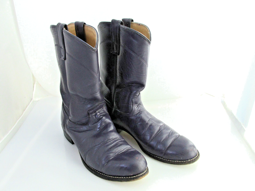 Vintage Roy Cooper Women's Purple Cowboy Boot Western Shoe Leather ...
