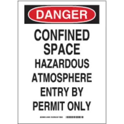 BRADY 70252 Danger Sign, 20 in H x 14 in W, Fiberglass, Rectangle | eBay