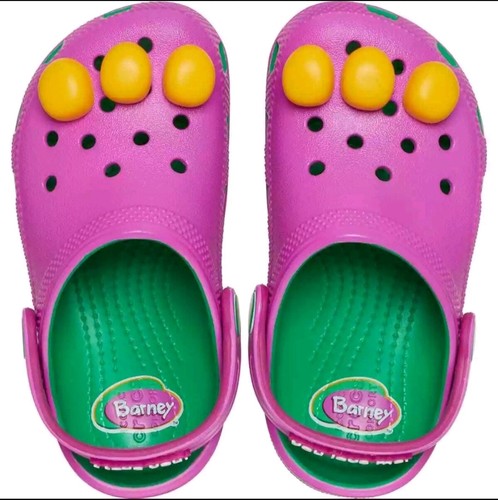 Kids Crocs Limited Edition Barney Dinosaur Clog You Love Me New W/Tags ...