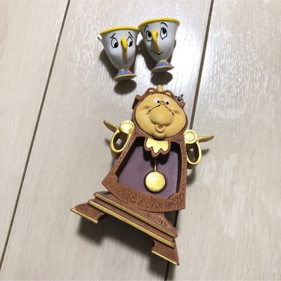 Beauty and the Beast Cogsworth Ornament Chip Figure Disney | eBay