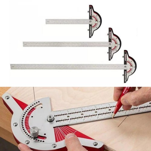 Woodworkers Edge-Rule Stainless Steel Adjustable Protractor Caliper ...