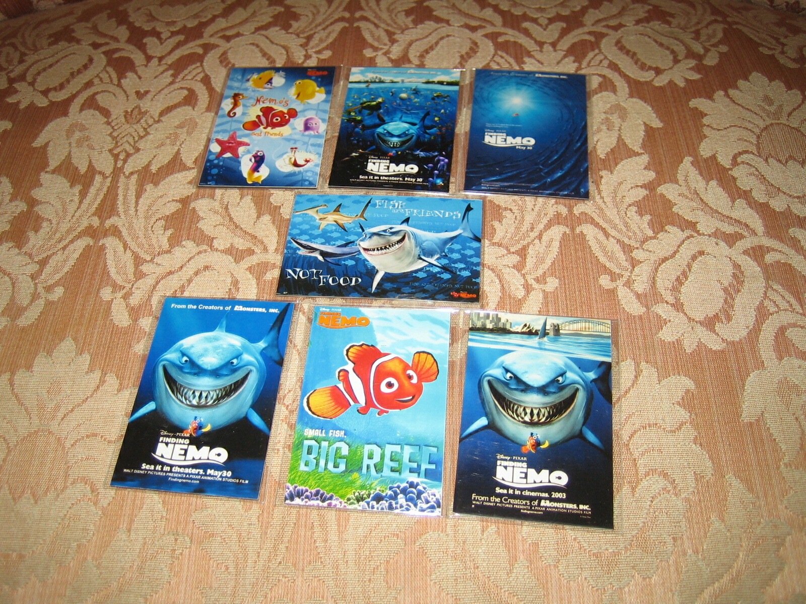 FINDING NEMO - Original Film Merch - Glossy Fridge Magnet Set Inc x7 ...