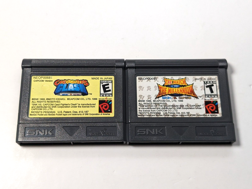 SNK vs Capcom Card Fighters + Match of the Millennium Neo Geo Pocket ...