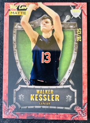 2022 Wild Card Matte Walker Kessler RC #WW-43 Utah Jazz Rookie #d 28/ ...