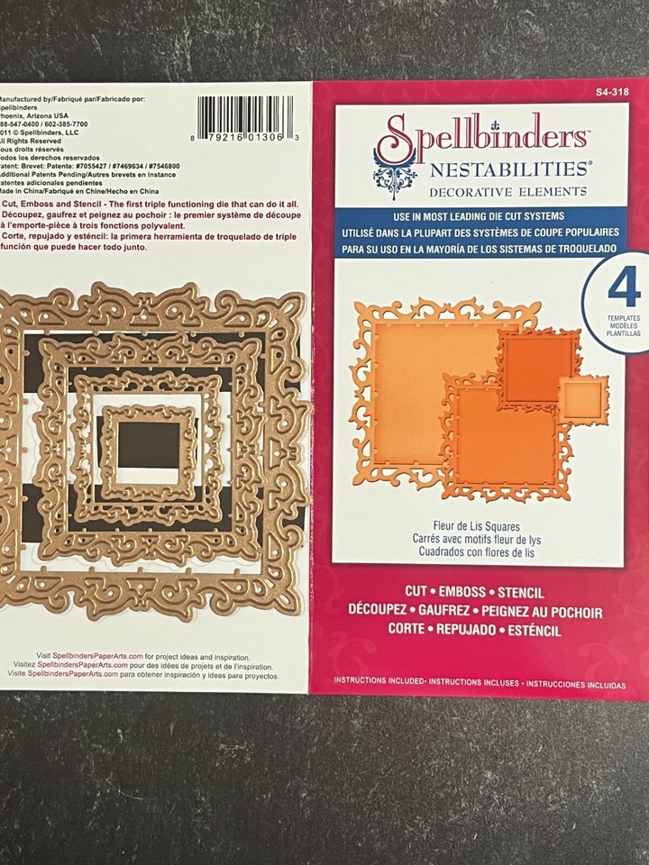 Spellbinders Nestabilities Dies-Gently Used-Metal Dies-Spellbinders ...