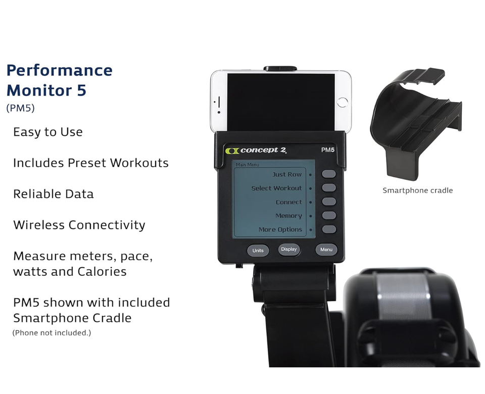 Concept2 Model D RowErg Indoor Rower Rowing Machine with PM5 ...