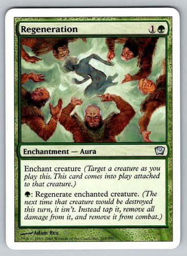 MTG Magic the Gathering 9th Edition Uncommon NM Regeneration 265/350 | eBay