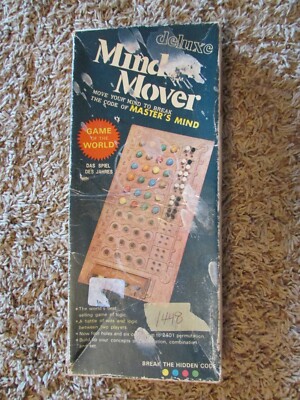 Vintage deluxe Mind mover Master Mind style Peg Game Board Game | eBay