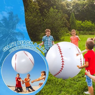 Baseball Beach Ball Blowing