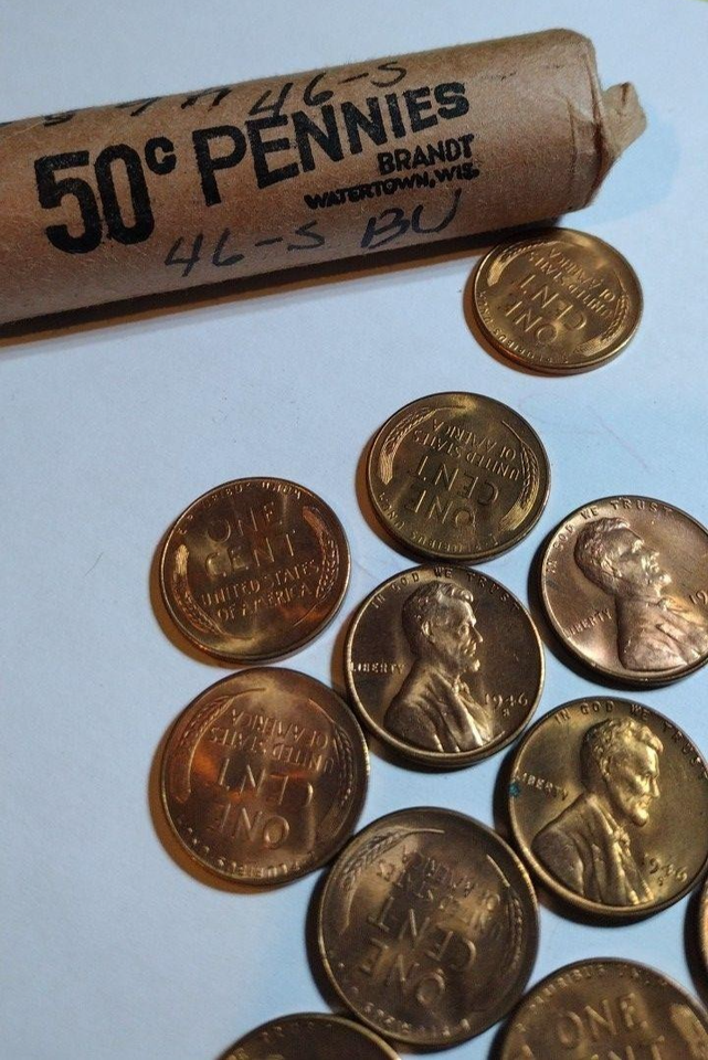 2025 Penny Omega P D + 13 BU rolls 1946 S BU wheat roll LOOK assorted ...