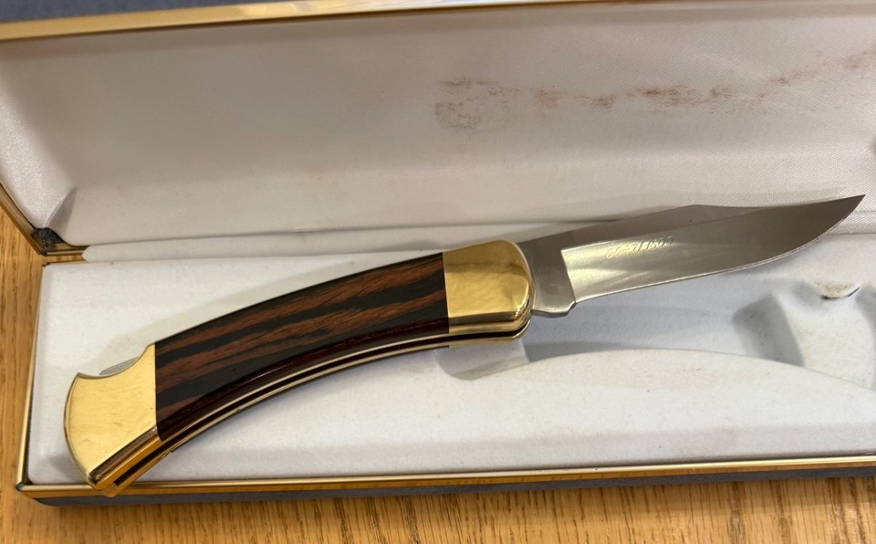 RARE BUCK 110 NATIVE AMERICAN ART KNIFE NEVER USED IN BOX N18 | eBay