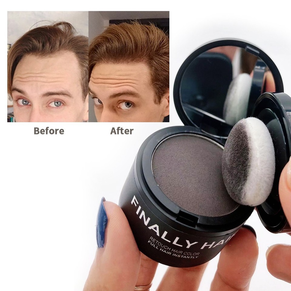 Hairline Powder Hair Fibers Cover Grey Hair Root Concealer Eyebrows ...