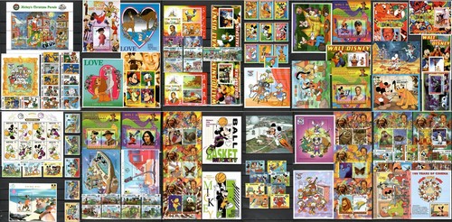 Walt Disney cartoons composition [10] 50 diff. sets & s/s MNH #CNA346 ...