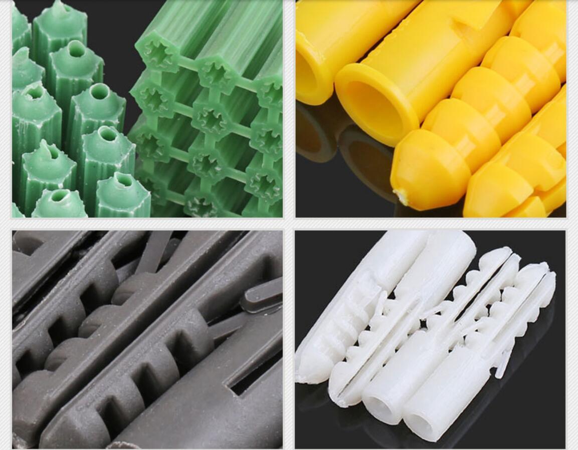 Plastic Expansion Pipe Anchors Rubber Stopper Wall Plug Expander Screw ...