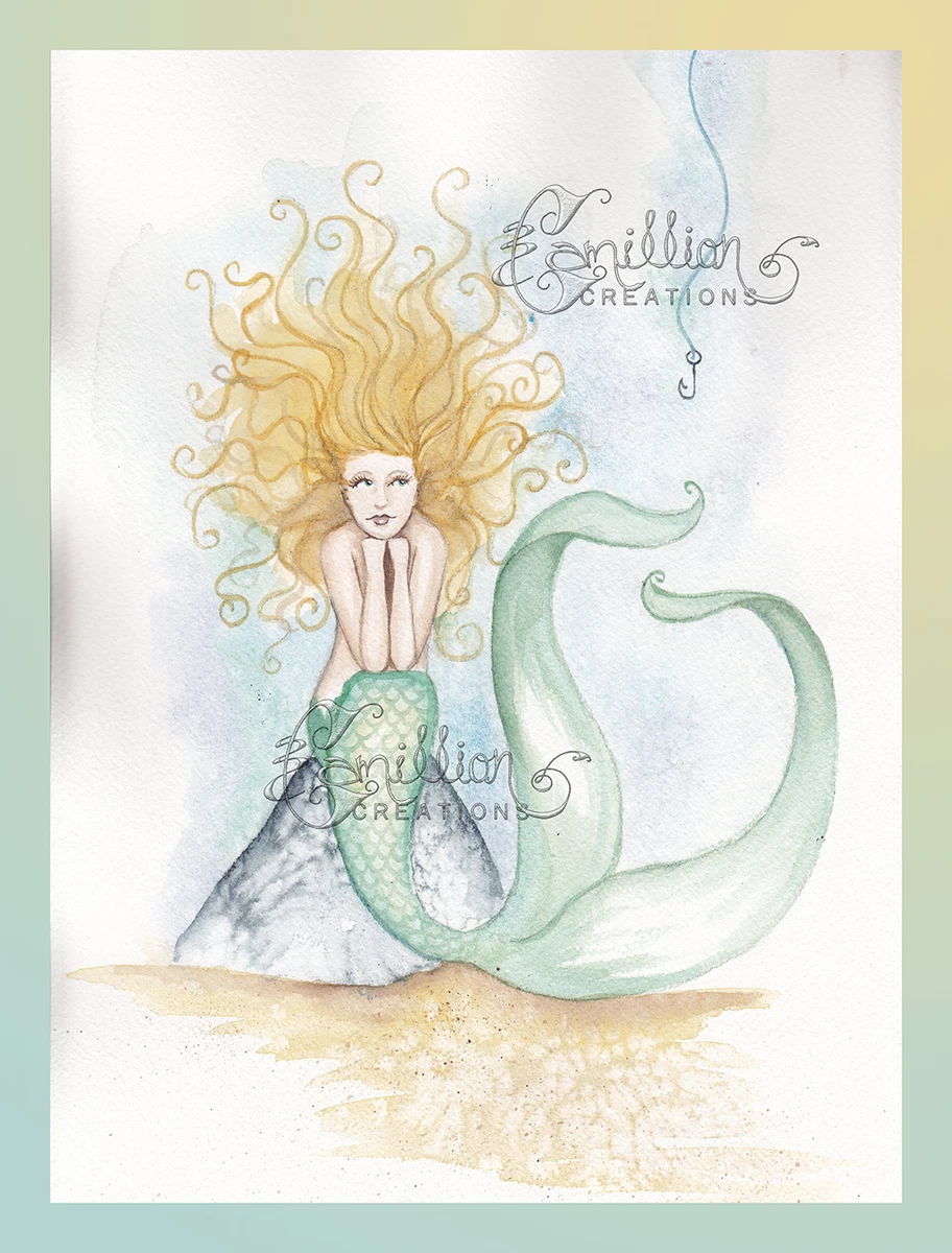 Sad Mermaid Drawings