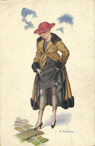 PC F. FABIANO, ARTIST SIGNED, GLAMOUR, RISQUE, Vintage Postcard (b49707 ...