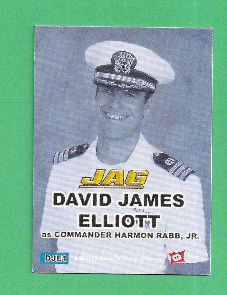 JAG Premiere Edition Spotlight card DJE3 David James Elliott Harmon ...