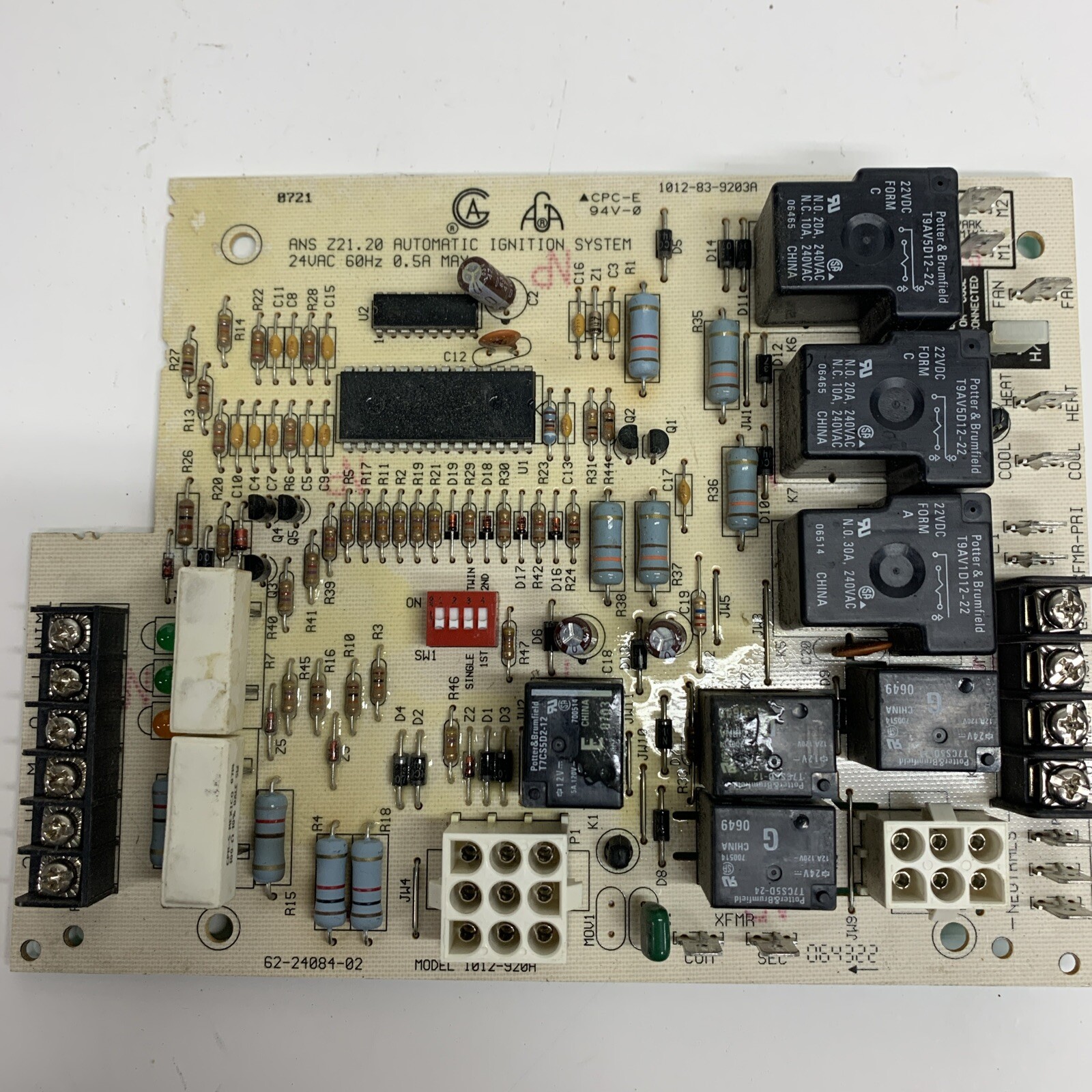 62-24084-02 Rheem/Ruud Furnace Control Board 1012-920A 1012-83-9203A | eBay