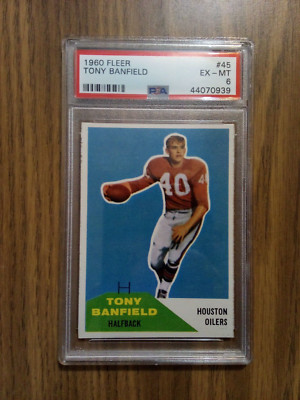1960 Fleer RC Tony Banfield Houston Oilers #45 PSA 6 EX-MT 🏈 | eBay