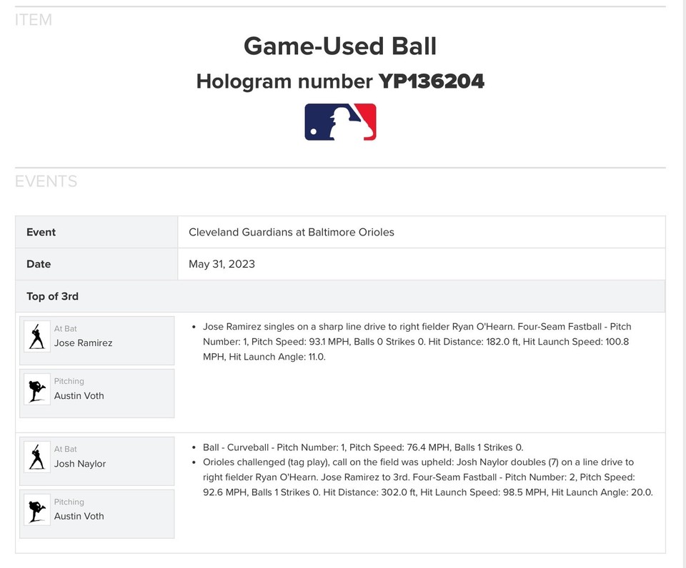 Jose Ramirez SINGLE & Josh Naylor DOUBLE to Ryan O’Hearn off Austin ...