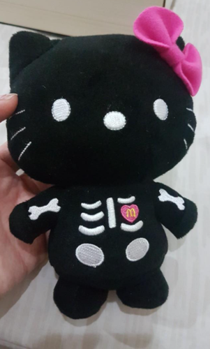 McDonald Hello Kitty Fairy Tale SINGING BONE Skeleton Plush Doll Toy ...