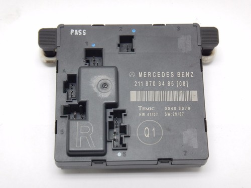 2006-2009 W211 E350 E550 E63 RIGHT REAR DOOR CONTROL MODULE UNIT WINDOW ...