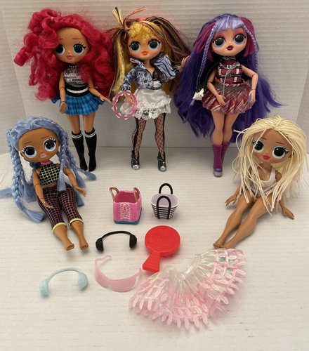 LOL Surprise Lot 5 Dolls Remix Pop BB 10,Kitty Swag, Shadow Win, Class ...