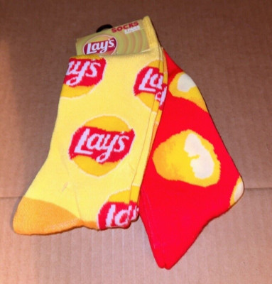LAYS POTATO CHIPS 2 PACK MENS CREW SOCKS NEW | eBay