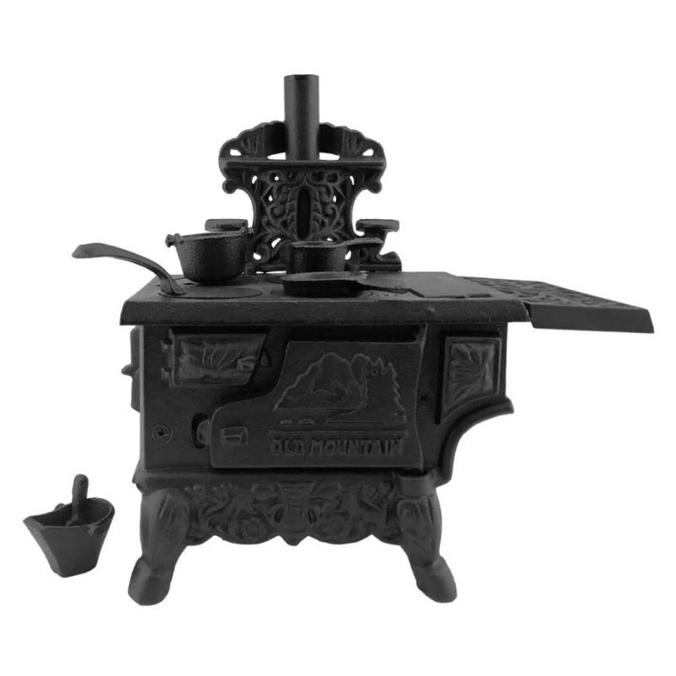 Traditional Miniature Replica Toy Cast Iron Wood Cook Stove and ...