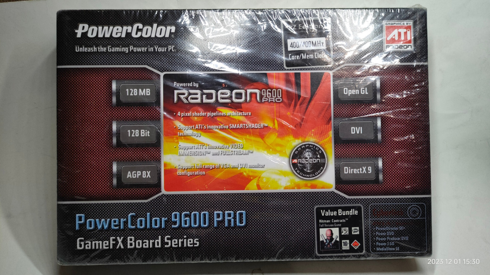 Power Color ATI Radeon 9600 Pro R96-hc3 AGP 128mb DDR for sale online ...