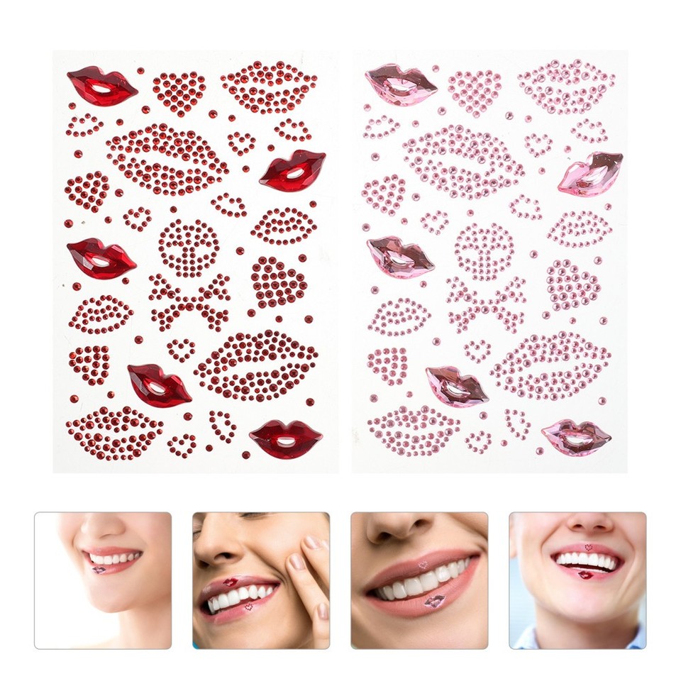 10 fogli di adesivi per il viso di San - Tatuaggio a forma di cuore | eBay