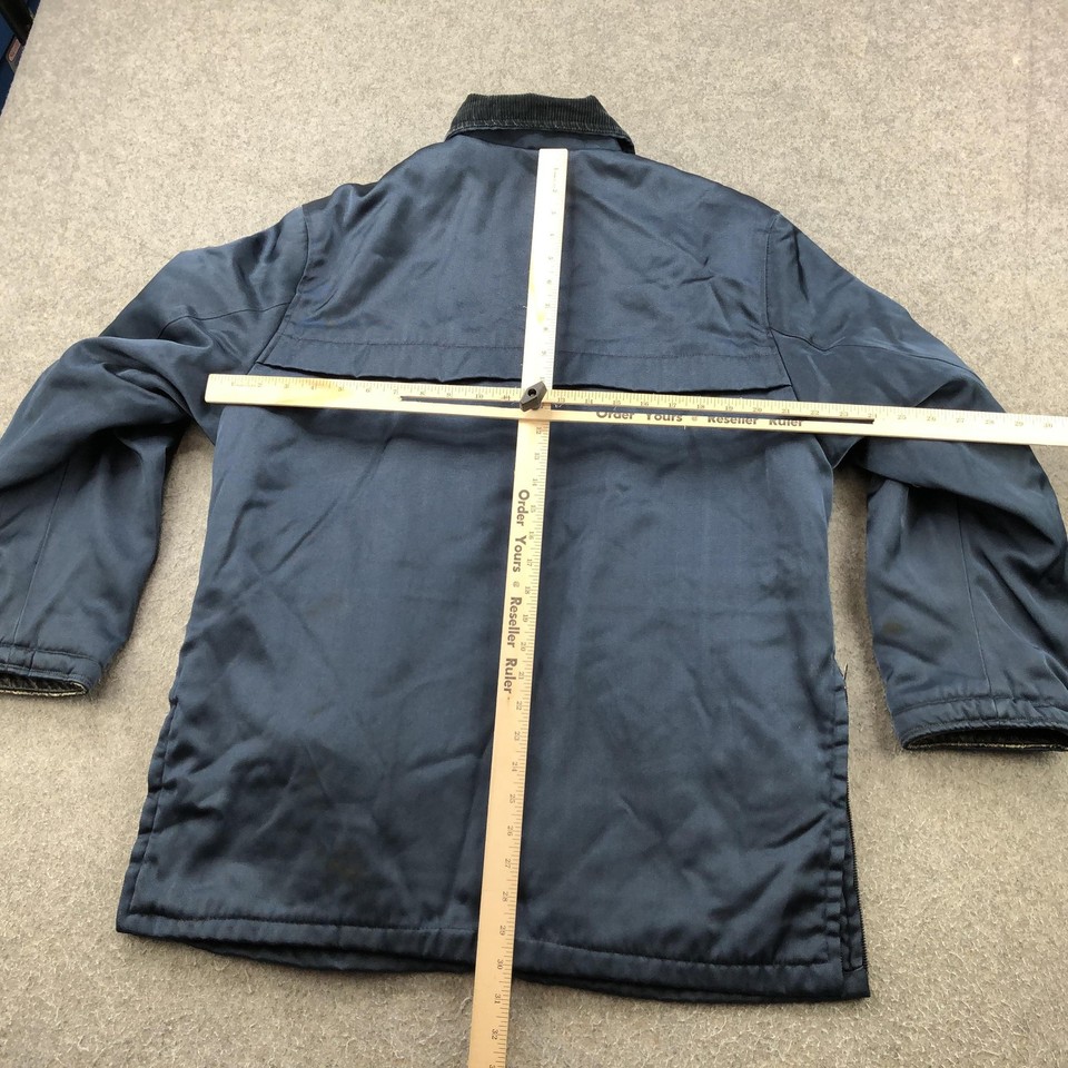 Vintage Golden Fleece Jacket Mens 44 Navy Uniform Corduroy Collar Made ...
