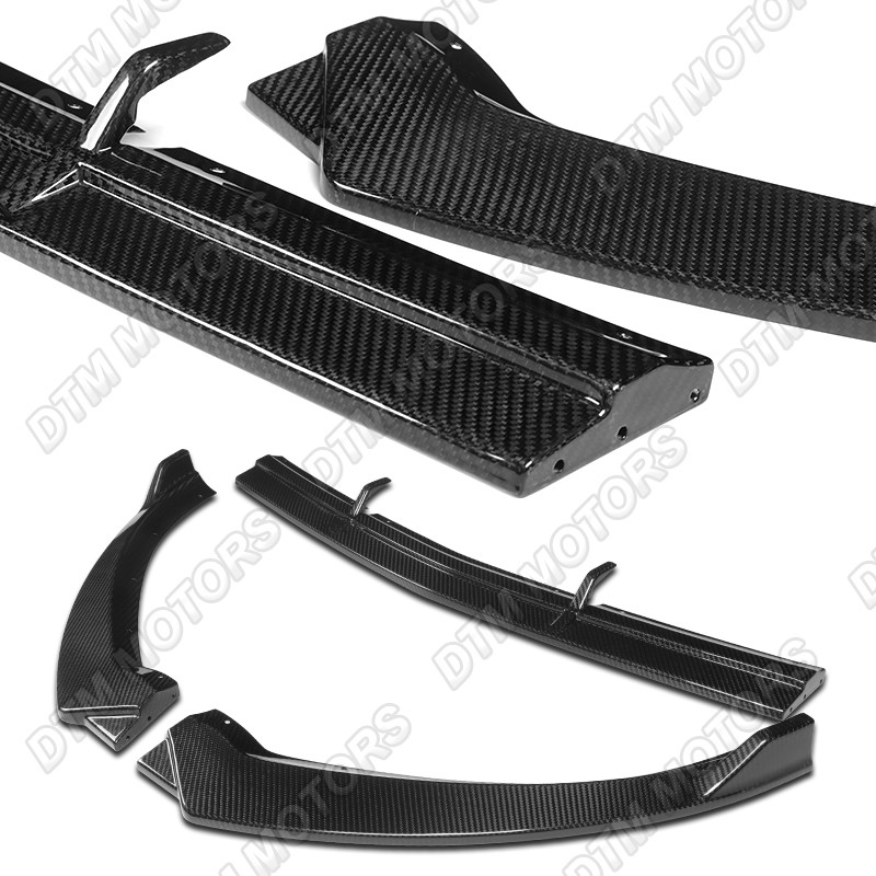 For 19-23 Mercedes-Benz A220 A35 AMG W177 Carbon Fiber Front Bumper Lip ...