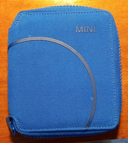 Mini Cooper Wallet Outline Printed Blazing Blue OEM 80215B320C0 | eBay