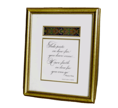 Inspirational Quote Print Wood Frame w/Glass1992 Isidore Limited by ...